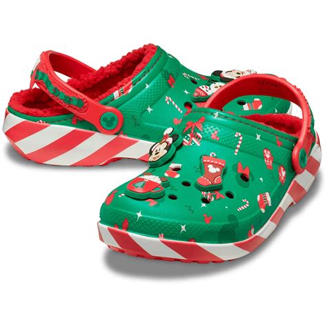 Crocs Mickey Xmas Lined Classic Clogs Dressinn