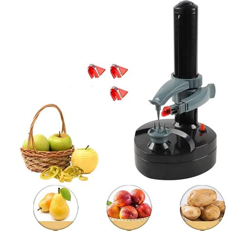 Electric Fruit Peeler Automatic Peeler Apple Pear And Potato Peeler Comes With 3