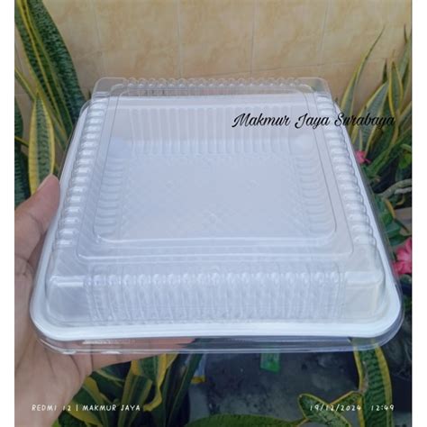 Jual 10 Pcs Mika Nasgor 1717mika Kotak Putihmika Putih Nasi Goreng