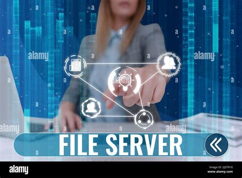 Hand Writing Sign File Server Business Showcase Device Which Controls
