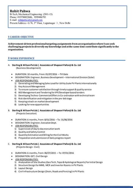 Rohit Pahwa Cv Pdf