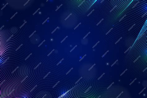 Premium Vector Gradient Particle Wave Background