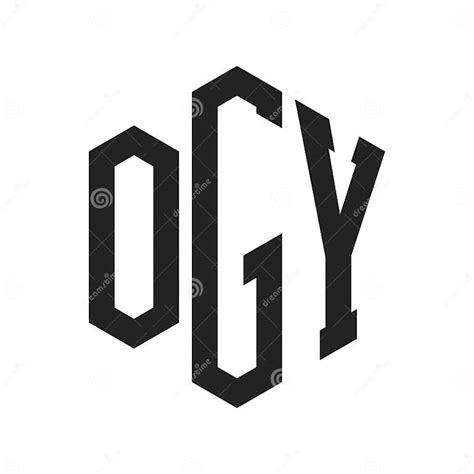 Ogy Logo Design Initial Letter Ogy Monogram Logo Using Hexagon Shape