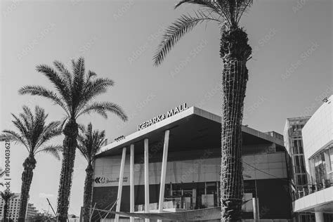 Eilat Israel May 11 2024 Ice Mall Eilat Shopping Center Sign Stock