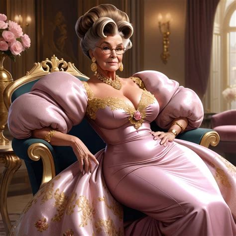 Granny With Voluminous Brown Bouffant Beehive Hair By Dimitr2 On Deviantart