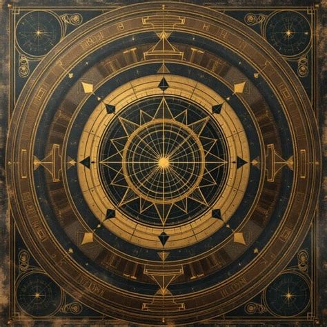 Free Celestial Compass Design Image Geometric Compass Celestial