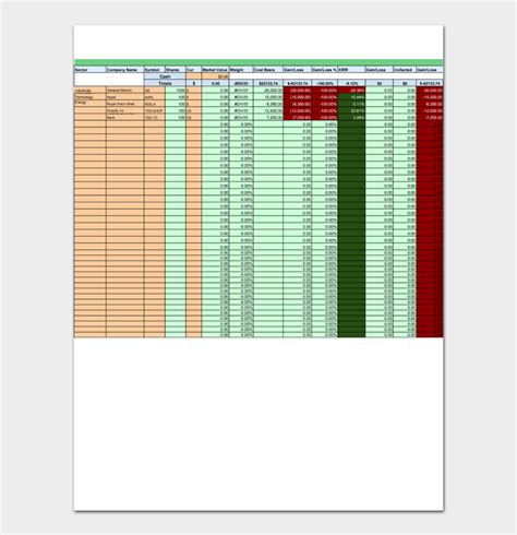 Free Investment Tracking Spreadsheets MS Excel