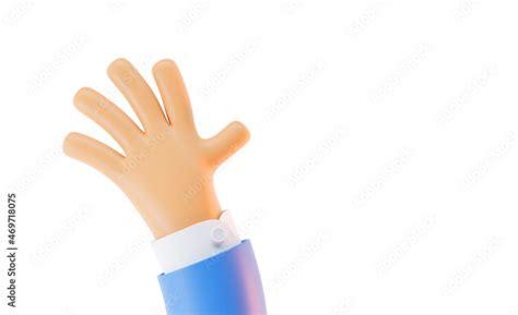 Waving Hand In Greeting Gesture Saying Hello Flexible Arm Male