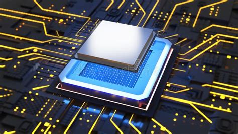 Computer System Connection Pointabstract Technology Of Central