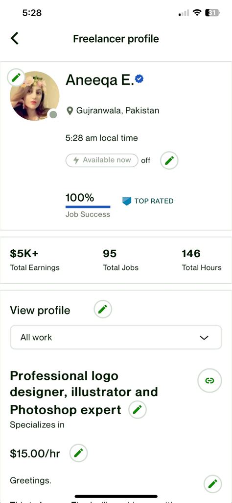 Aneeqa Ejaz Ahmed On Linkedin Upworksuccess Freelancedesigner