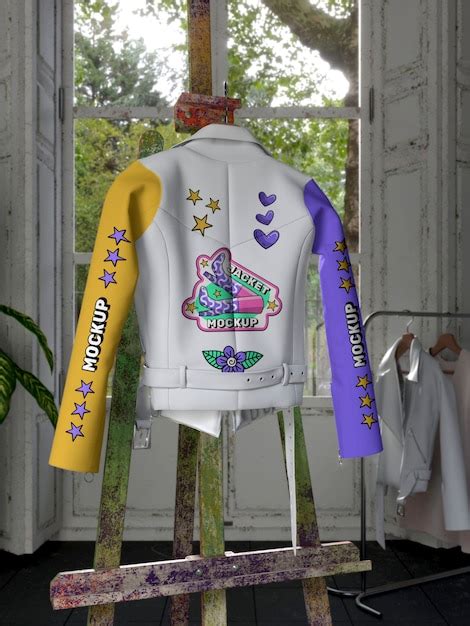 Premium Psd Leather Jacket Mock Up Design For Women