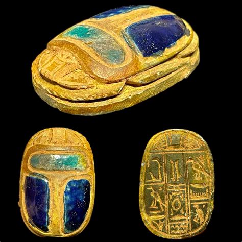 Ancient Egyptian Hieroglyphic Scarab Beetle 664 332bc 9 £320