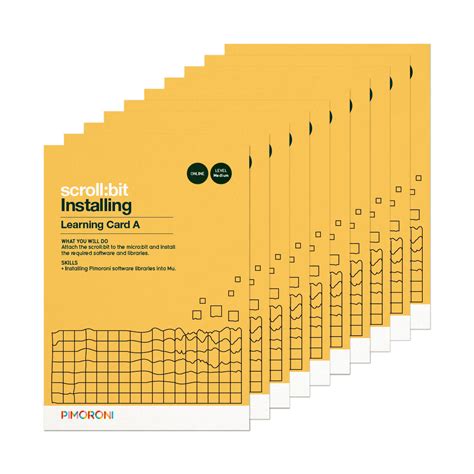 Scrollbit Micropython Learning Cards