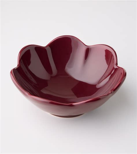Fiore Ceramic Bowl In Burgundy Cabana Mytheresa