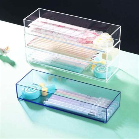 Translucent Storage Box Drawer Organizer Box Clutter Classification Box