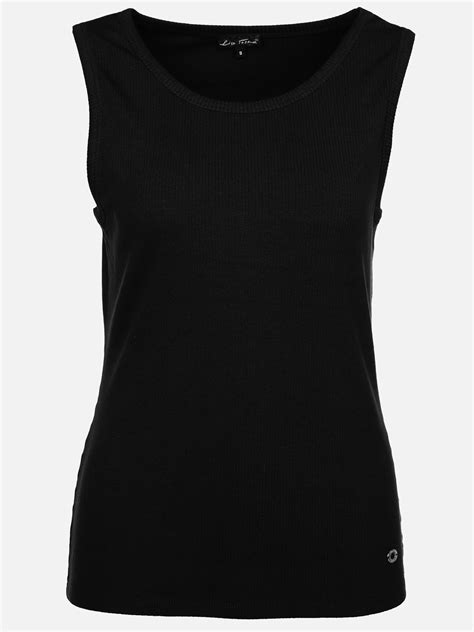 Damen Ripp Top Schwarz Xl 910250 Schwarz 4
