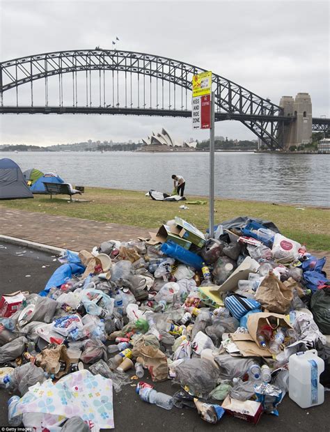 Massive Clean Up Underway At Sydney Harbour After New Years Eve