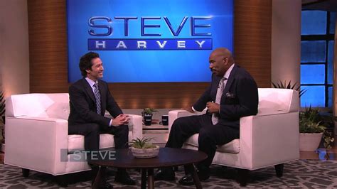 Steve Harvey Asks Joel Osteen Does God Have A Sense Of Humor Youtube