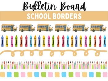 Printable Back To School Bulletin Board Borders Printable Classroom