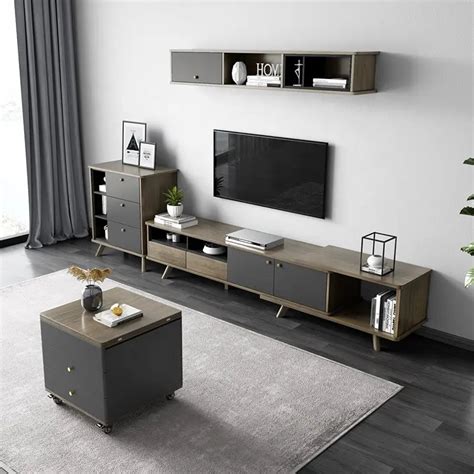 Multifunction Modern Liftable And Expandable Coffee Table With Storage