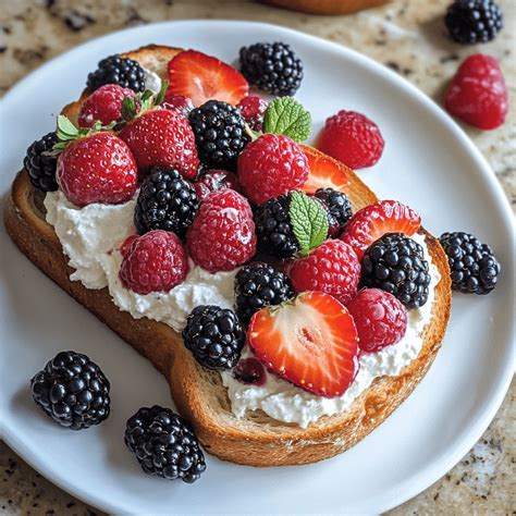 Berry Ricotta Toast The Chef Choices