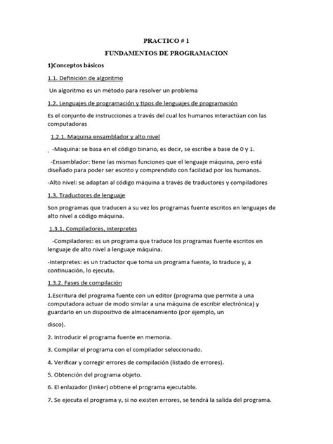 Fundamentos De Programacion Pdf Programación Programa De Computadora