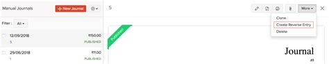 Create Reverse Journal Entry Faq Zoho Books