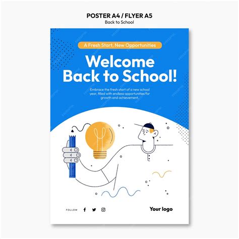 Free Psd Back To School Template Design Free Psd Back To School Template Design