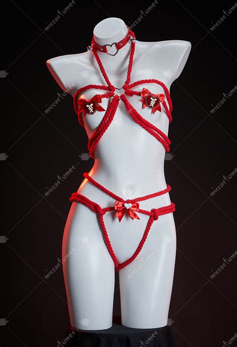 Sexy Bow Rope Lingerie Harness Set Bondage Gear And Accessories Top