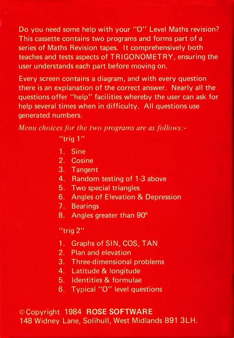 Trigonometry Spectrum Computing