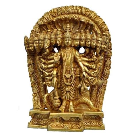 Lord Shree Vishnu Virat Vishwaroopam Avatar Brass Statue Etsy Statue Brass Statues Hindu