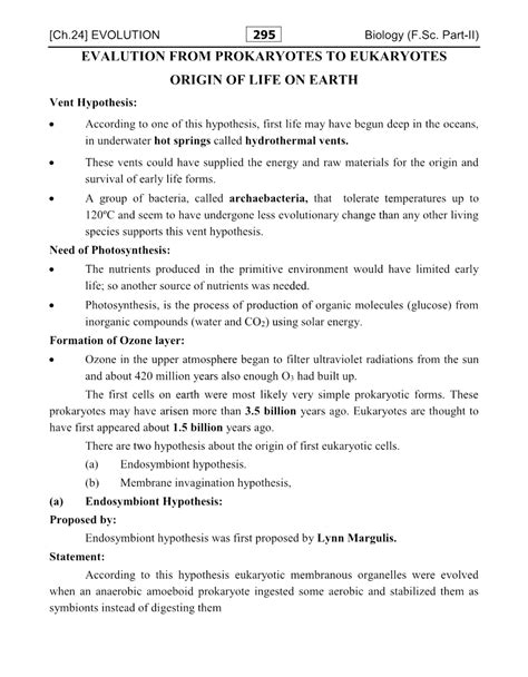 Solution Class 12th Biology Chapter Evolution Complete Detail Notes