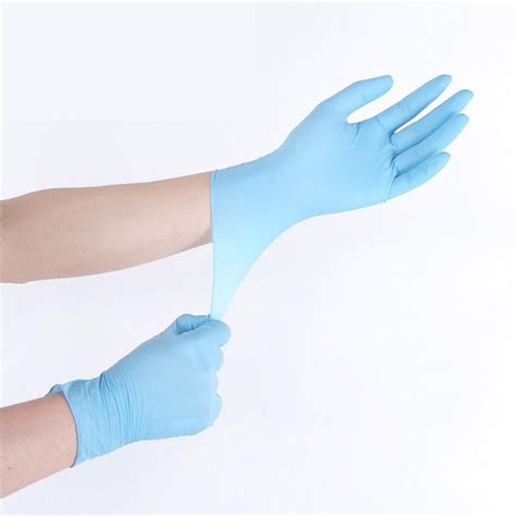 Class A Disposable Blue Nitrile Gloves Antistatic Vicedeal