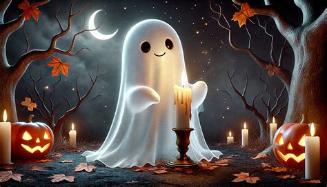 Cute Halloween Ghost Background Halloween Ghost Background Cute