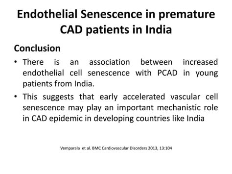 Endothelial Dysfunction In Indian Scenario Pptx