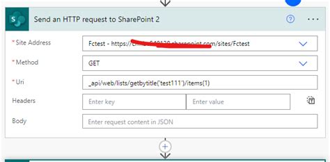 Power Automate Error Send An Request Sharepoint Stack Overflow