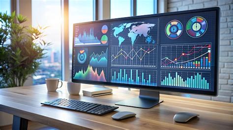 Premium Photo Visualizing Network Health And Dashboard With Live Data