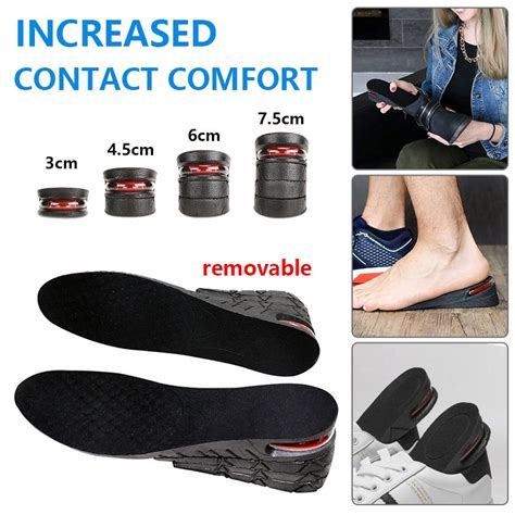 9cm Height Increase Insole With Air Cushion Unisex Increase Insole 1 4