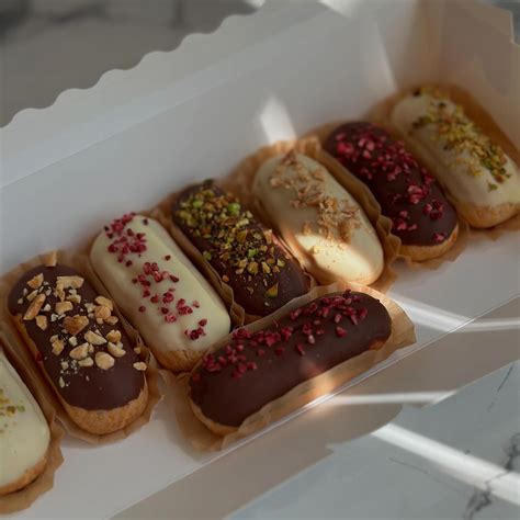 Mini Eclairs With Strawberry Filling 🍓 Chocolate Eclairs Mini