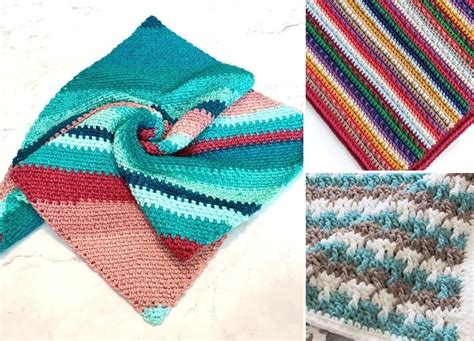 Striped Blanket Crochet Pattern At Koby Rawling Blog