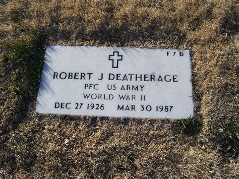 Robert J “jack” Deatherage 1926 1987 Find A Grave Memorial