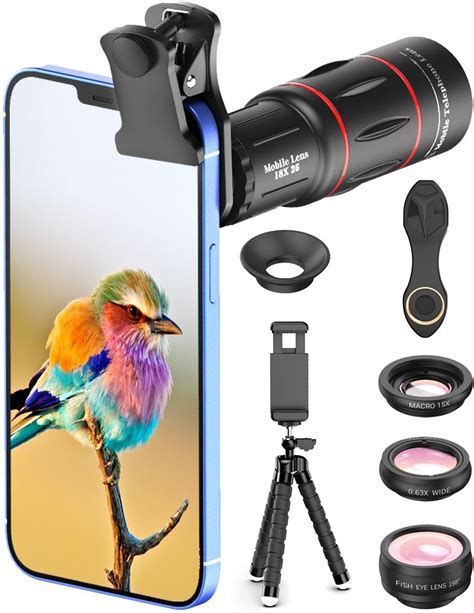 Apexel 4 In 1 Phone Photography Kit Lens Set With Flexible
