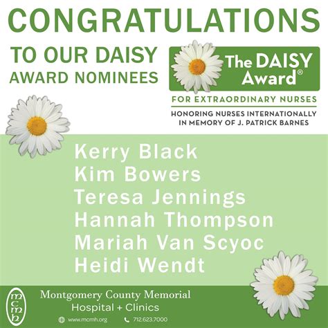 Montgomery 🌼 Congratulations To Our Daisy Nominees 🌼 🌟 Kerry Black 🌟