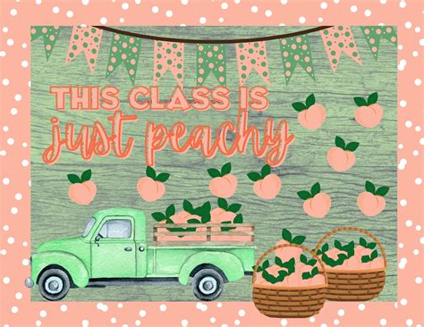 Just Peachy Bulletin Board Kit 300 Pages Classroom Decor Pdf