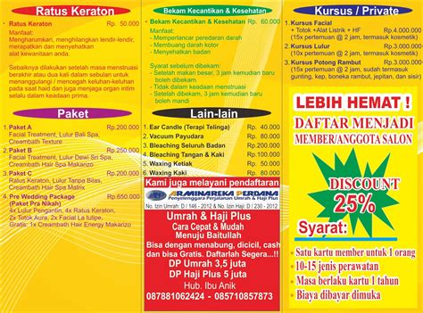 Brosur Daftar Harga