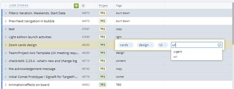 Using Tags To Categorize Entities Targetprocess Enterprise Agility Solution