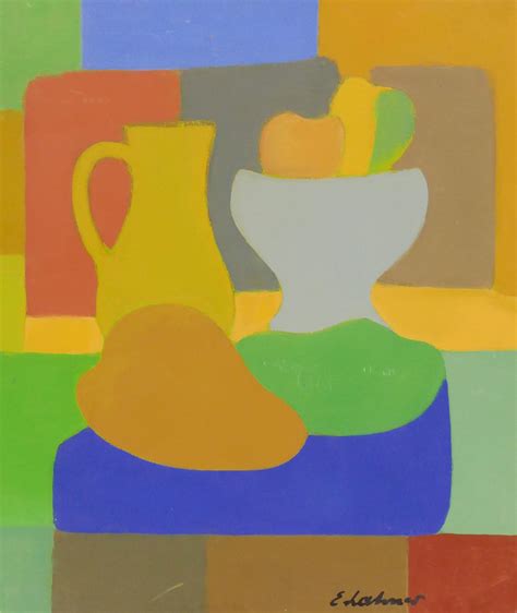 Sold Price Emile Lahner Nature Morte Abstraite 1975 Oil