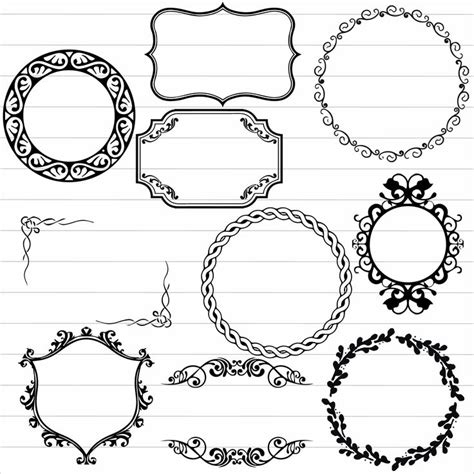 Frame Border Svg Bundle Square Frames Svg Fancy Borders Svg Fancy
