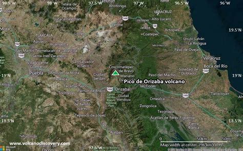 Mexico Map Orizaba Peak