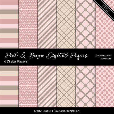 Pink Patterned Paper To Print
